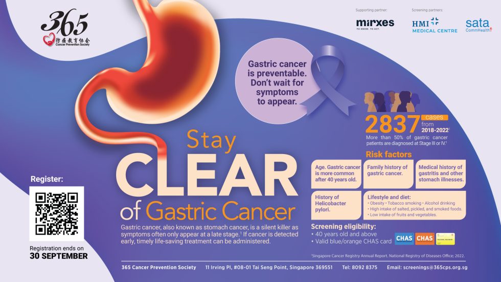 Stay CLEAR of Gastric Cancer - 365 Cancer Prevention Society